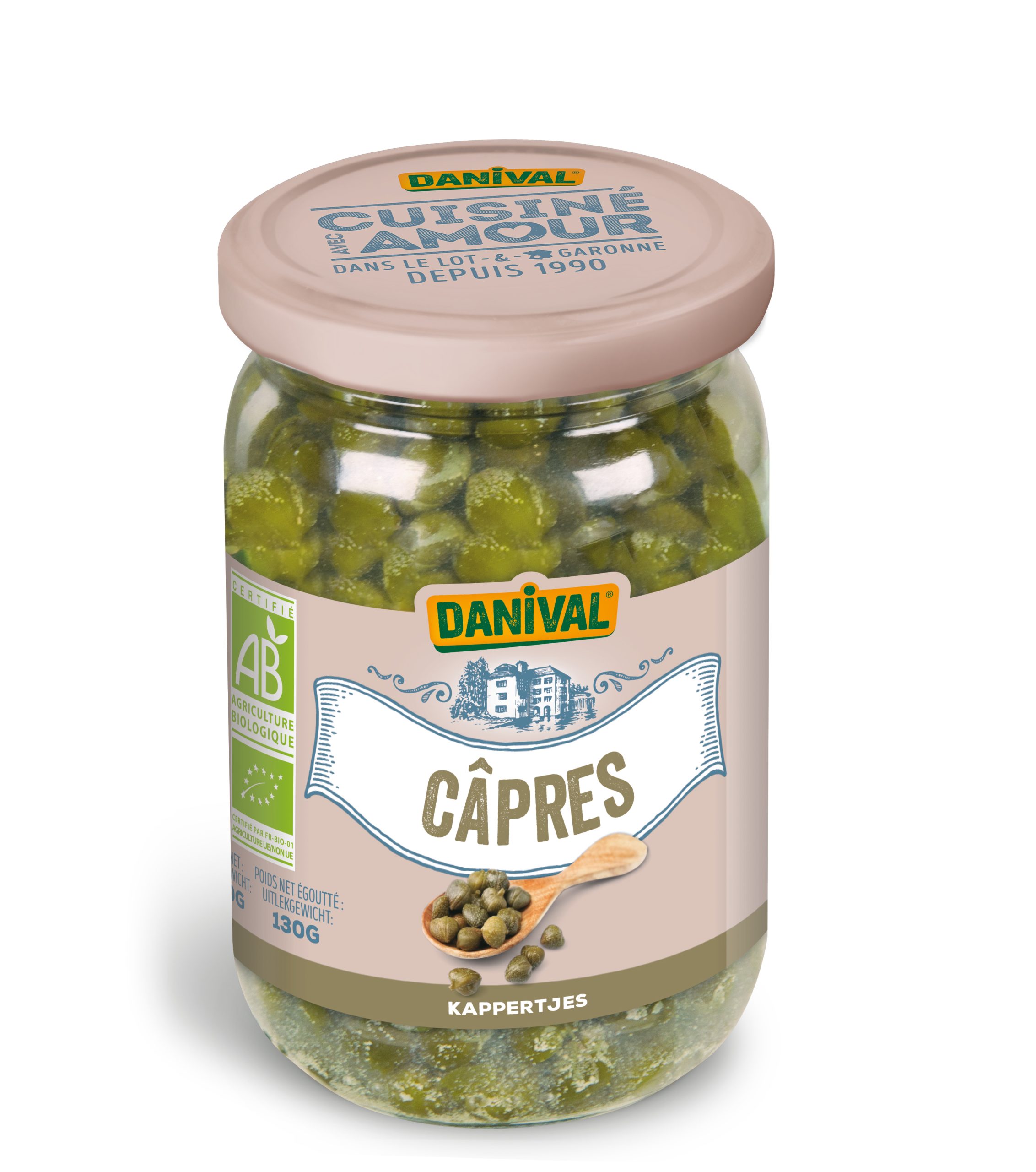 2215003 Câpres bio 130g / 200g - Danival
