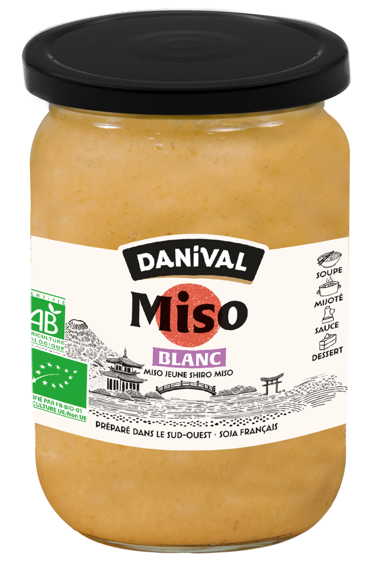 01352 Miso blanc français bio 200g - Danival