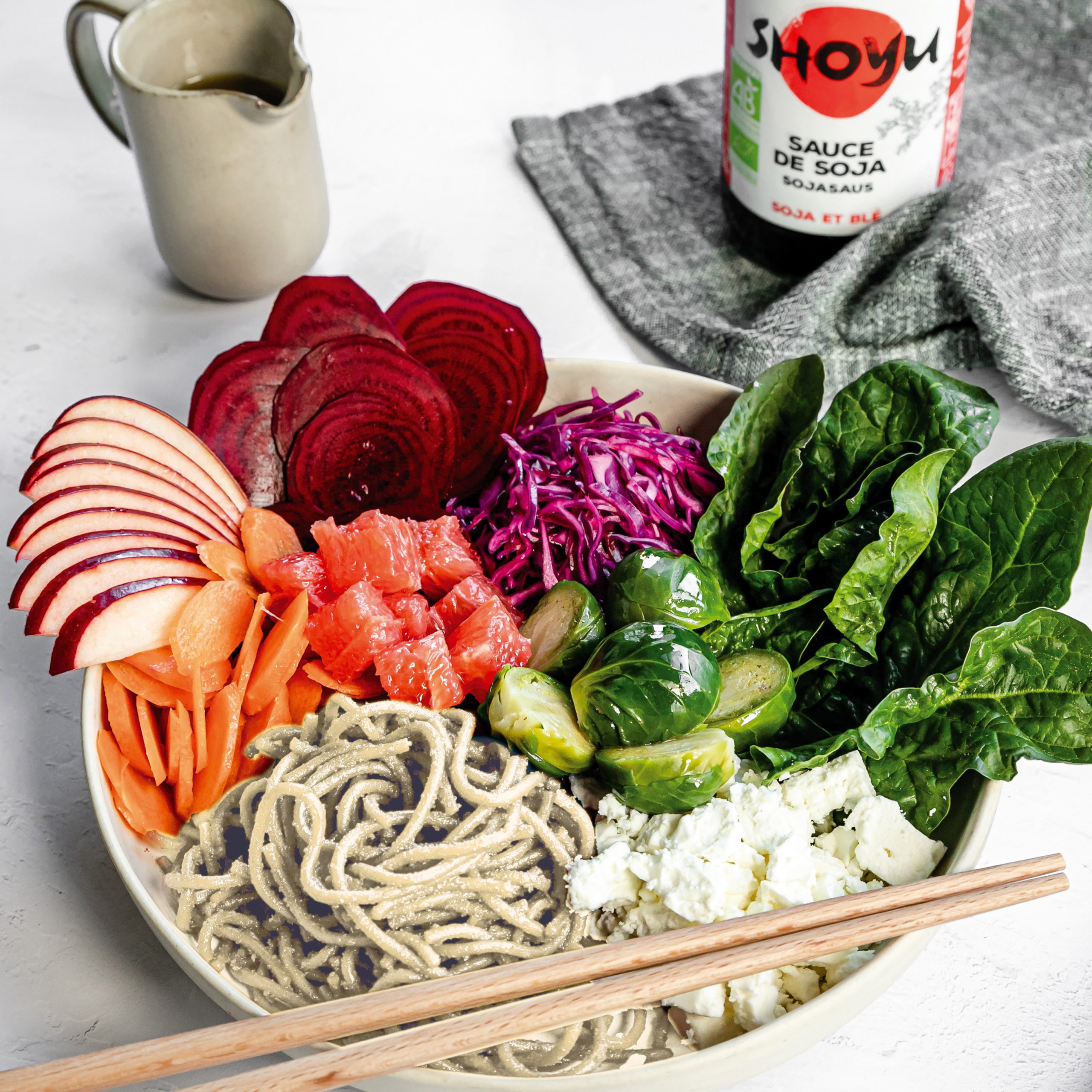 Buddha bowl aux légumes et sauce umami - Danival