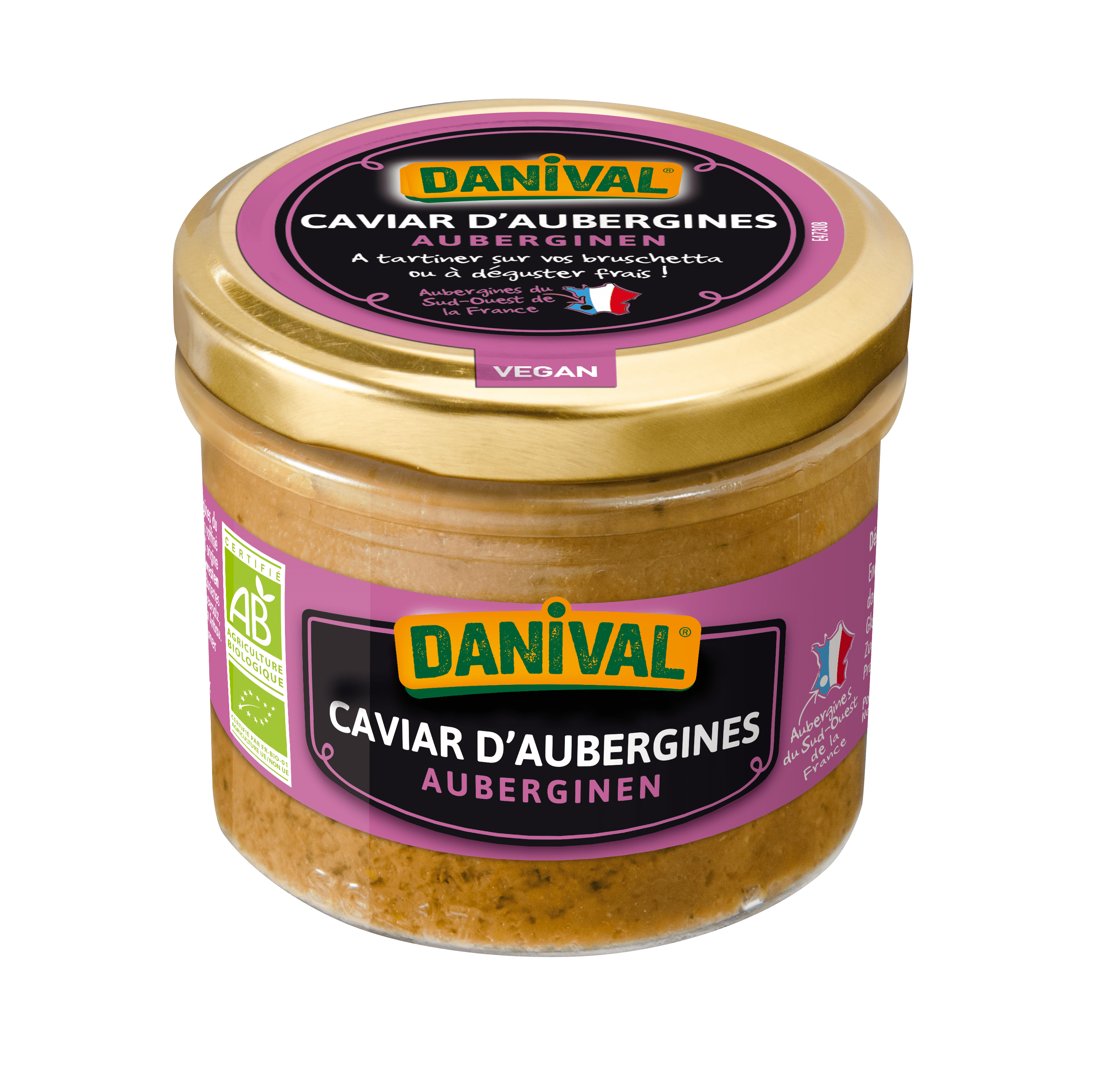 00986 Caviar d'aubergines bio - Danival